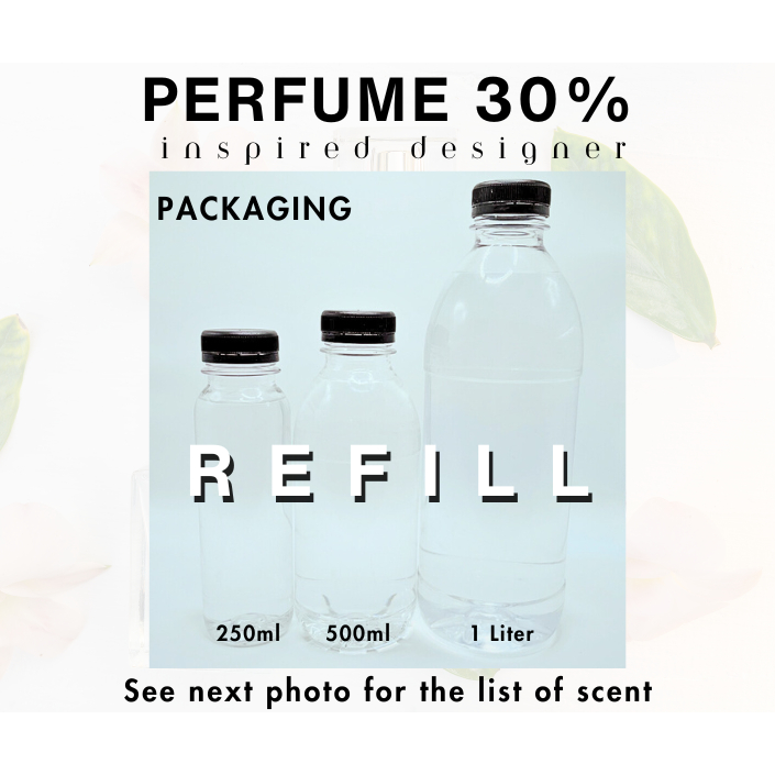 Inspired Perfume 30% (Refill) - Please message us your chosen scent/s ...