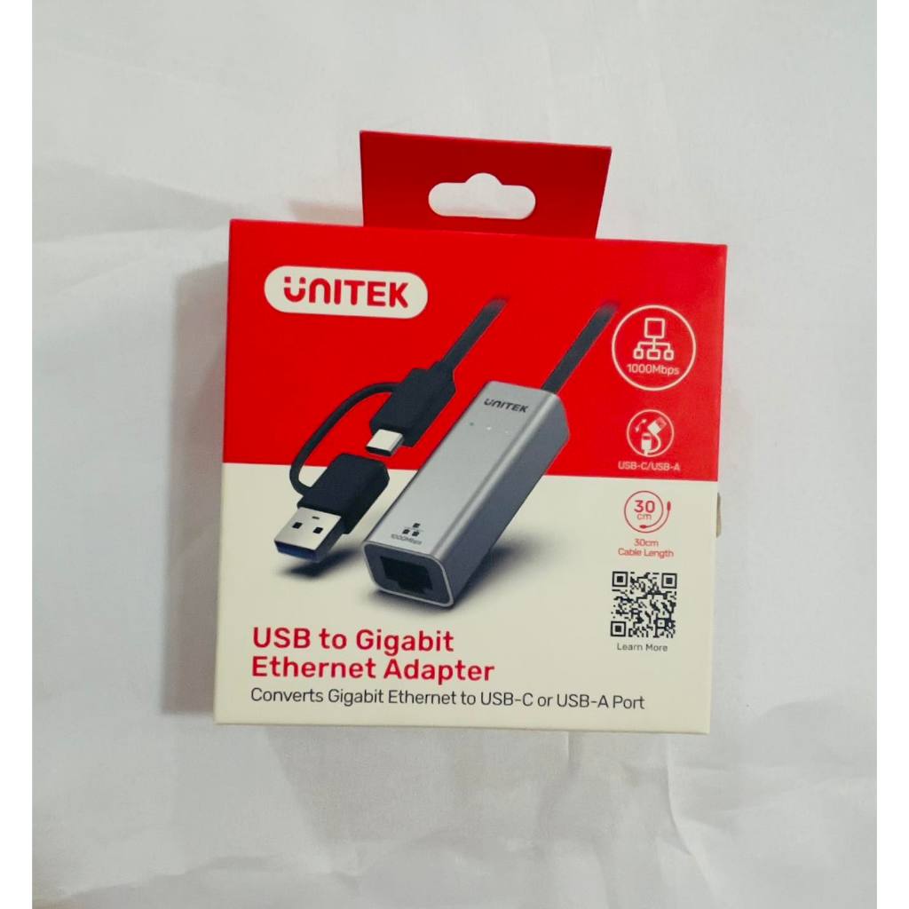 unitek USB to Gigabit Ethernet Adapter (Y-3465A) | Shopee Philippines