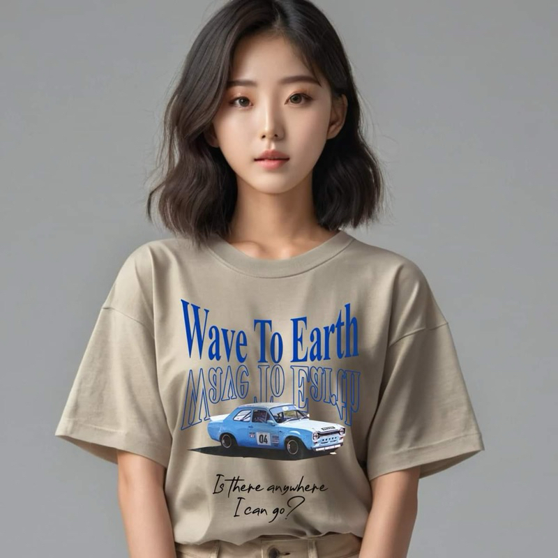 WAVE TO EARTH design top tshirt trend fashion cloth T-shirt for unisex ...
