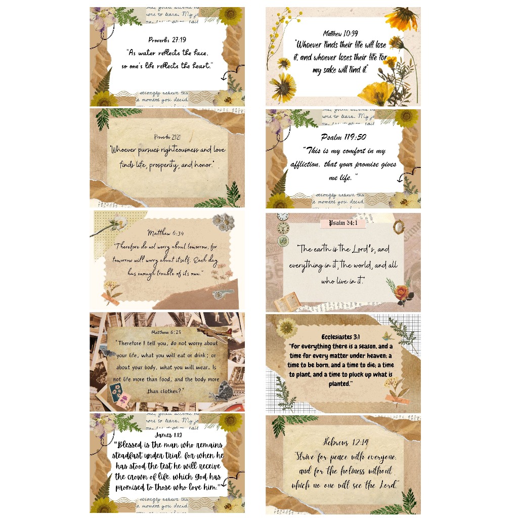BIBLE VERSE AND INSPIRATIONAL MESSAGE REF MAGNET (ATM SIZE) | Shopee ...