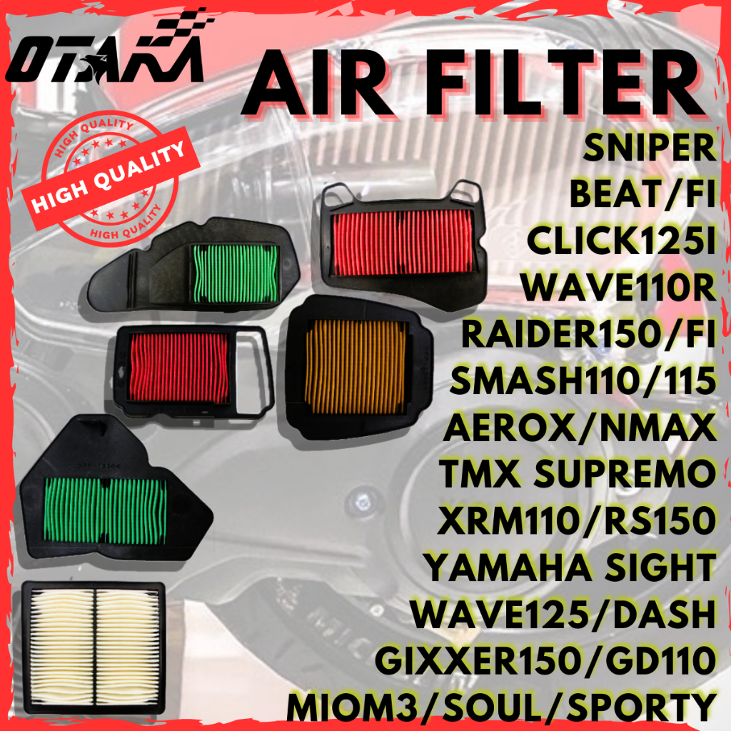 OTAKA AIR FILTER for Motorcycle MIO/WAVE/SNIPER/NMAX/AEROX/RAIDER/BEAT ...