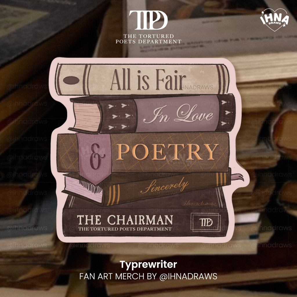 The Tortured Poets Department Taylor Swift Stickers (TTPD fan art ...