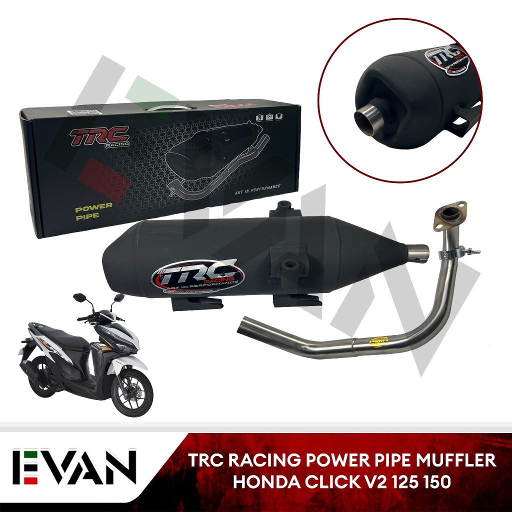 EVAN.SHOP TRC Power Pipe Muffler For Honda Click v2 125 150 Exhaust ...