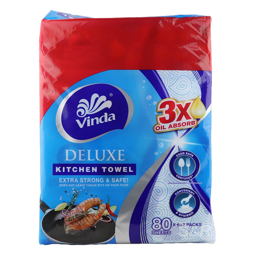 Vinda Deluxe Kitchen Towel 8packs | Shopee Philippines