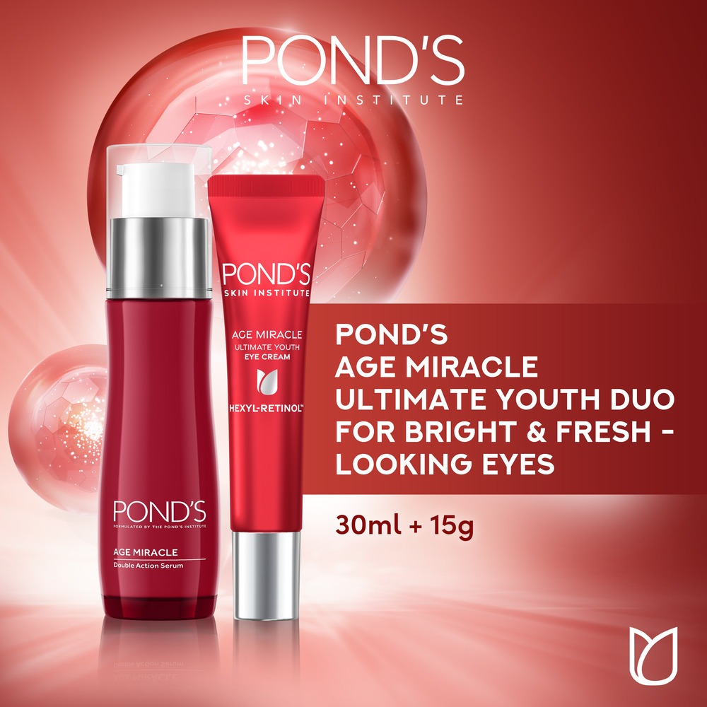POND'S For Bright, Fresh Eyes Bundle (Age Miracle Double Action Serum ...