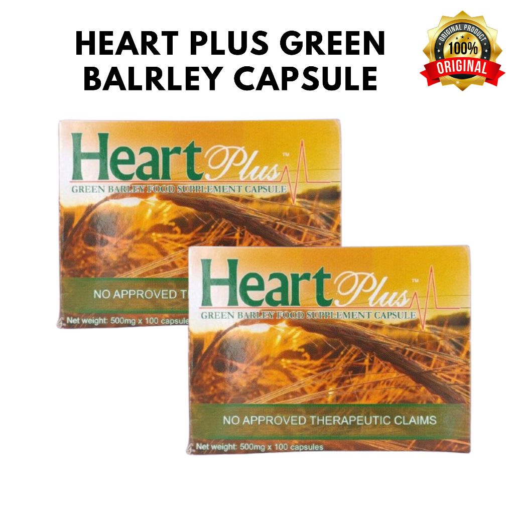 100% Authentic Health Plus Green Barley Capsules (2 boxes) | Shopee ...
