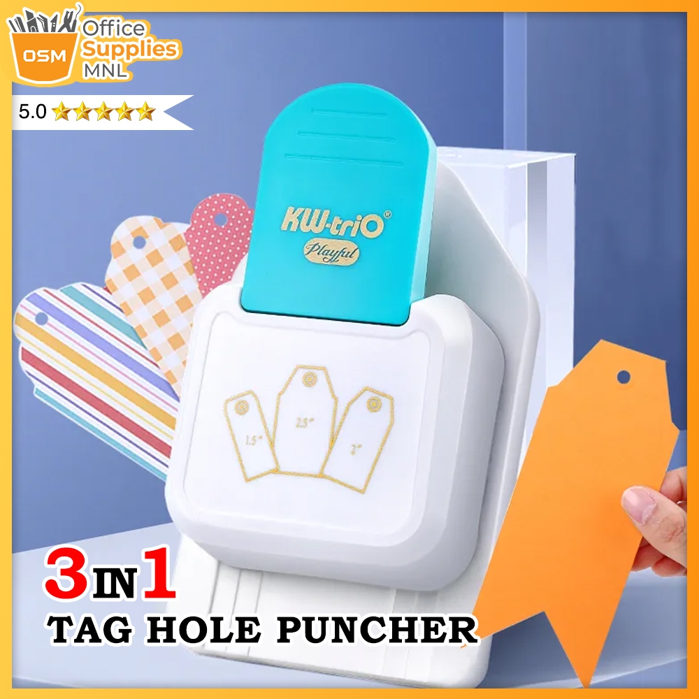 3in1 Tag Hole Puncher Bookmark Punching Machine for DIY Crafts ...