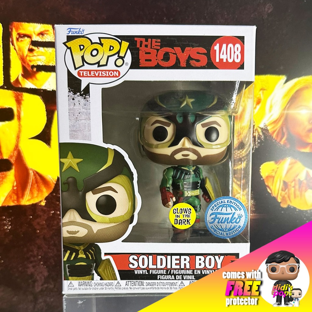 Funko POP! The Boys: Soldier Boy GITD Funko Special Edition Exclusive ...