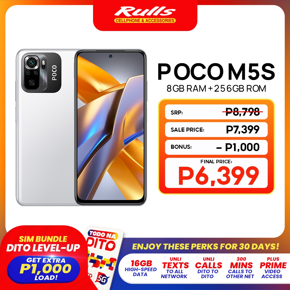 Xiaomi POCO M5s Smartphone | 8GB+256GB | MTK Helio G95 | 64MP Quad ...