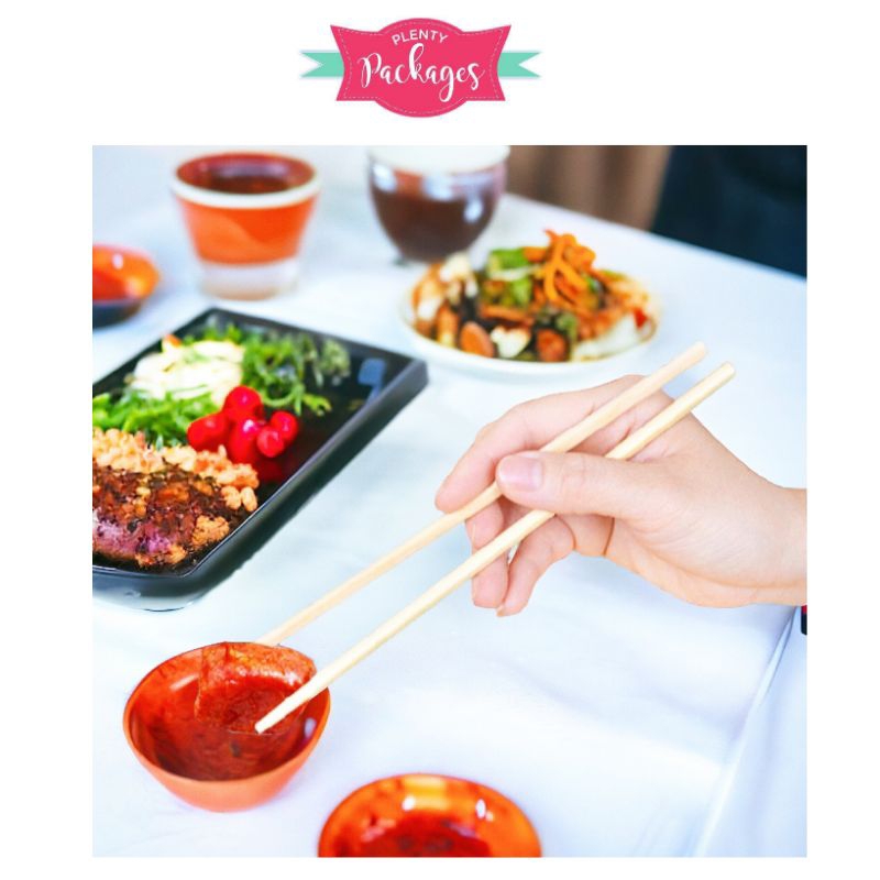 100 Pairs Bamboo Chopsticks Per Pack (Single And Twin Chopsticks ...