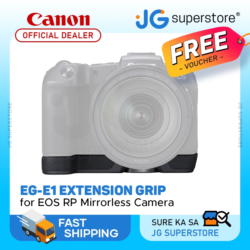 Canon EG-E1 Extension Grip for EOS RP Mirrorless Camera w/ Access Cover for Battery & Memory ...