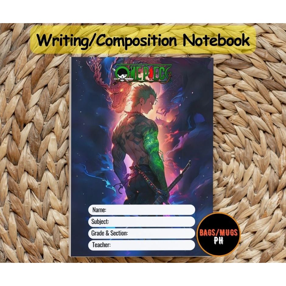 Onepiece Zorro Notebook kinder,writing,composition | Shopee Philippines