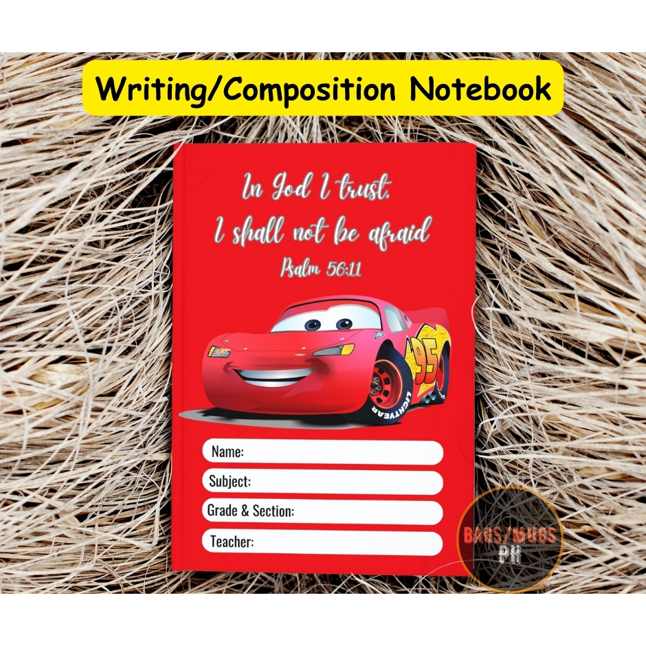 Cars Notebook/Writing/Composition Kinder - Grade 6 | Shopee Philippines