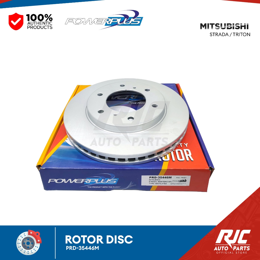 POWER PLUS ROTOR DISC MITSUBISHI STRADA/TRITON PRD-35446M 1pc | Shopee ...