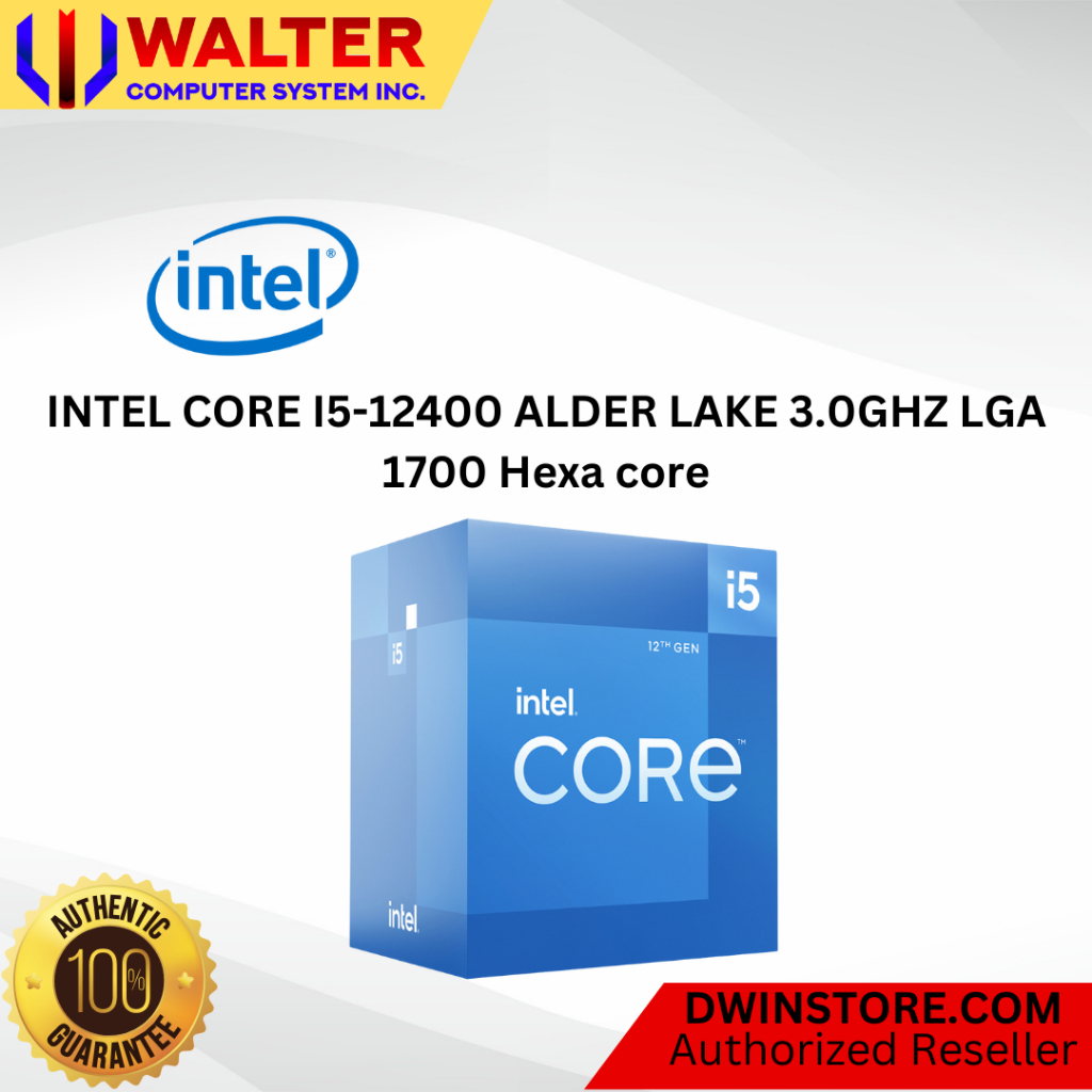 INTEL CORE I5-12400 ALDER LAKE 3.0GHZ LGA 1700 Hexa core | Shopee Philippines
