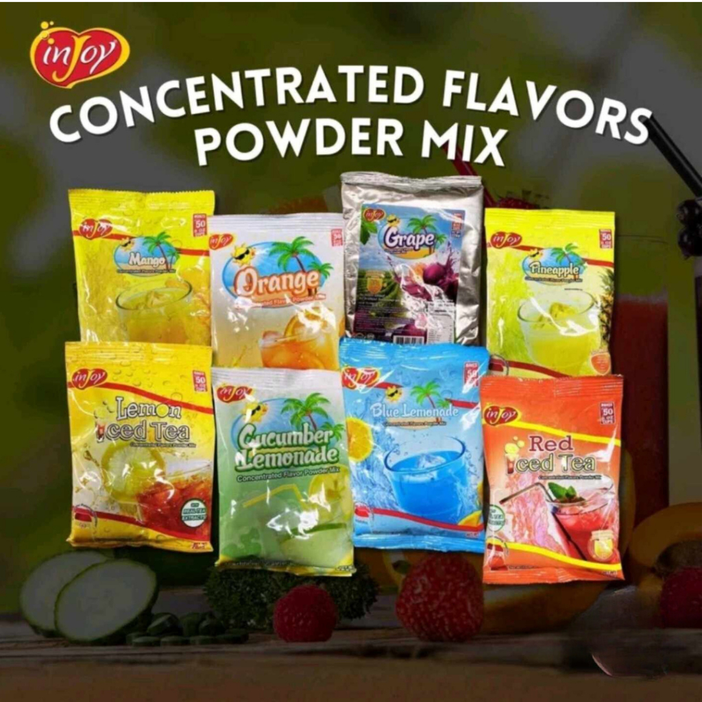 inJOy Concentrated Flavored Juice Powder Mix and 10x Intense | Shopee ...