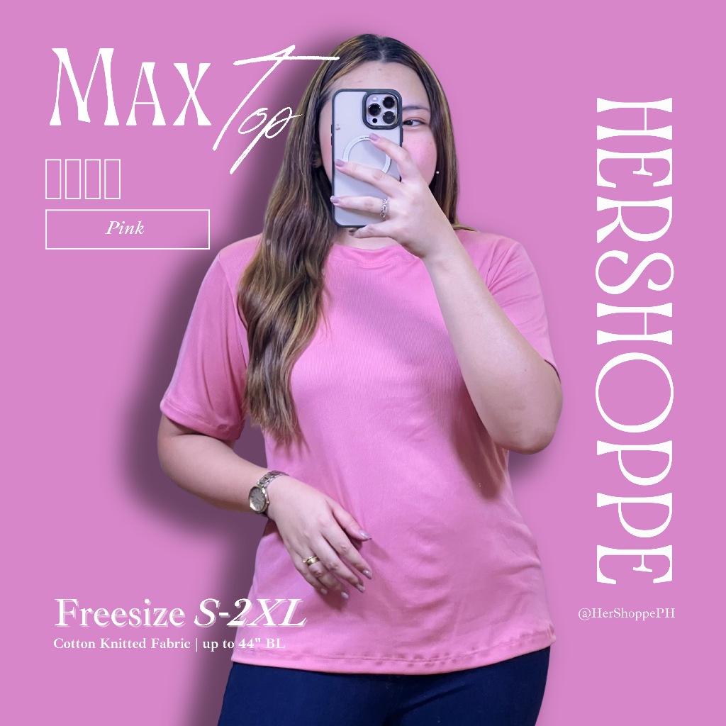 HERSHOPPE MAX COTTON KNITTED TOP | Shopee Philippines