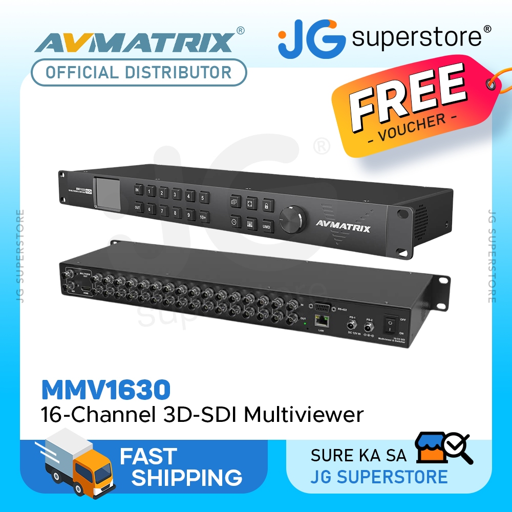AVMatrix 16 Channel SDI and HDMI Multiviewer and Matrix Switcher with ...