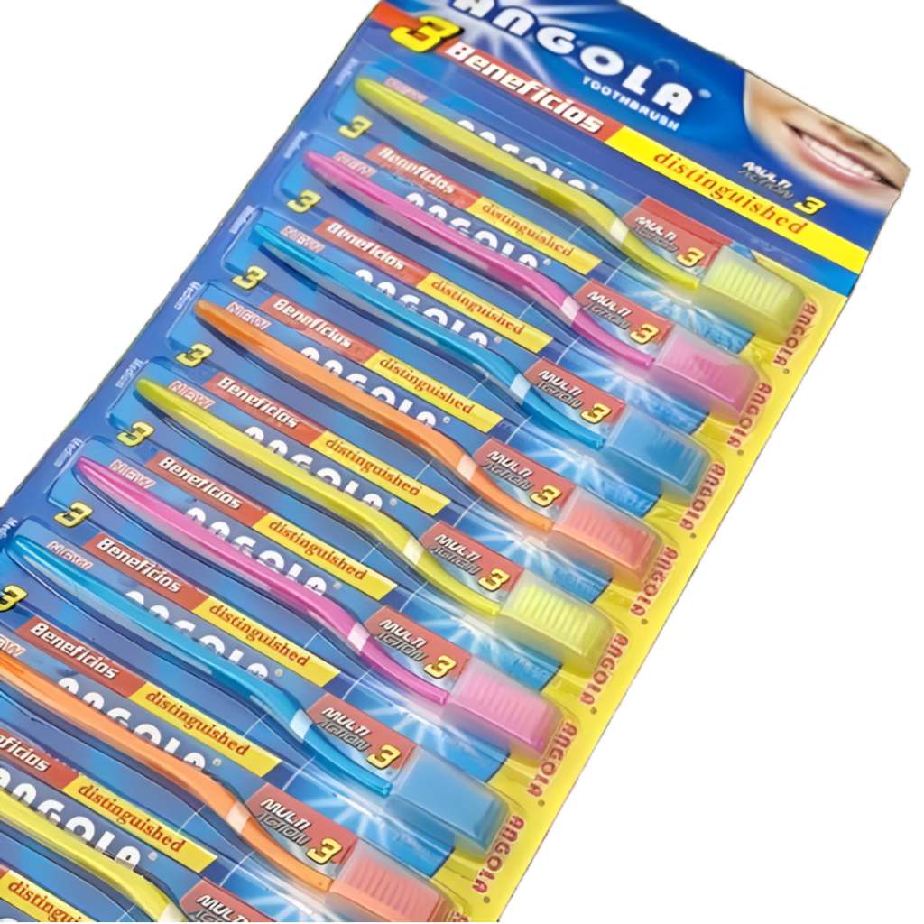 Wholesale 1pad 30pcs Angola Medium bristle Toothbrush w/ cap Dental ...