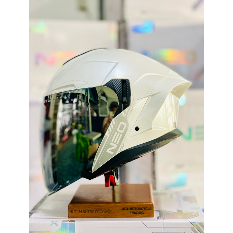 NEO BLADE PD S0 Half-Face Dual Visor Helmet + Free Clear Visor | Shopee ...