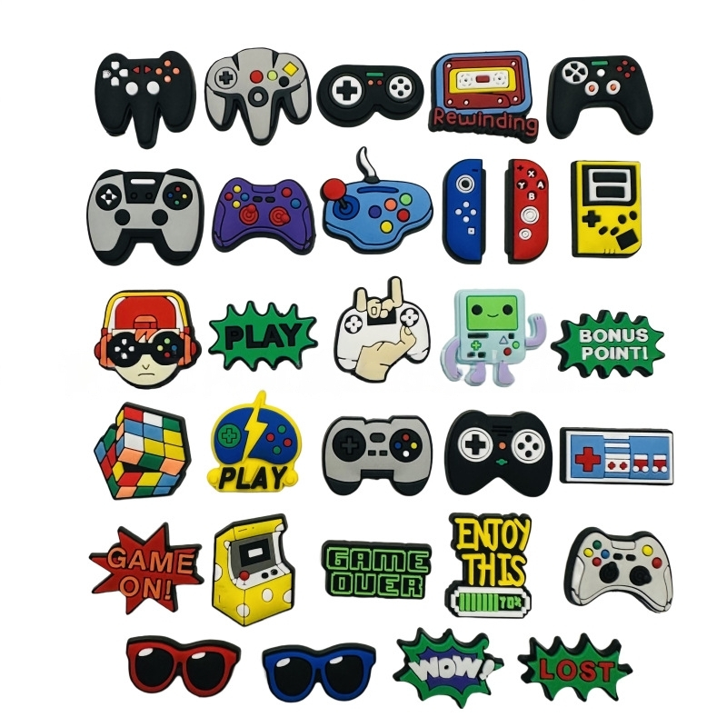 Game controller Jibbitz Charms Shoe Design Buckle Shoe Decor Clogs Pin ...
