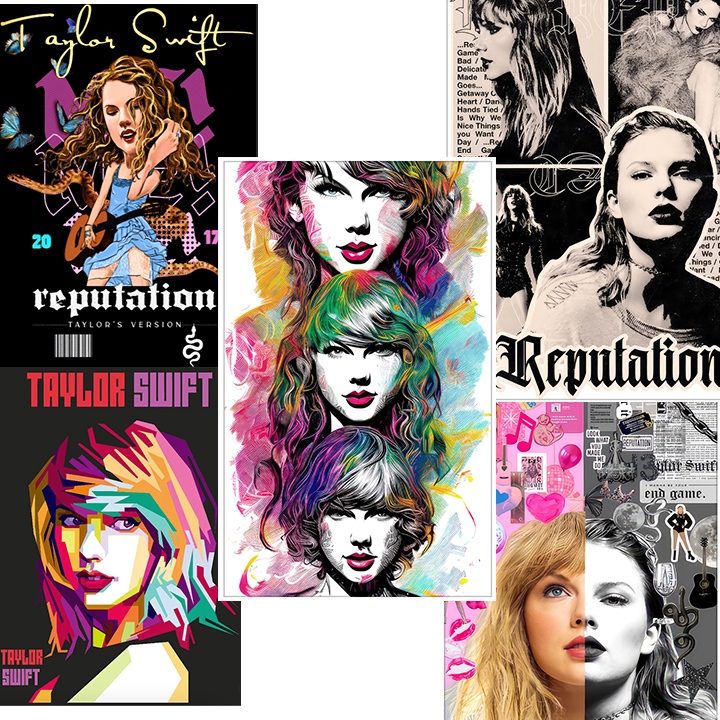 READY TO PRESS - TAYLOR SWIFT Designs Patches Digital Transfer Film DTF ...