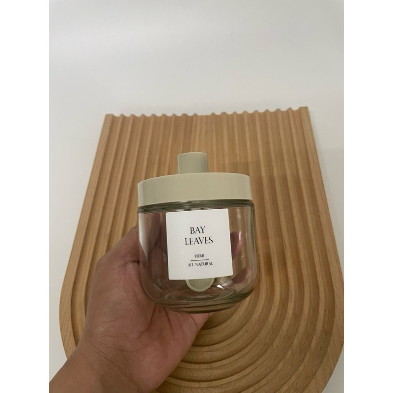 [ With Free Label ] Minimalist aesthetic condiment spice jars with ...