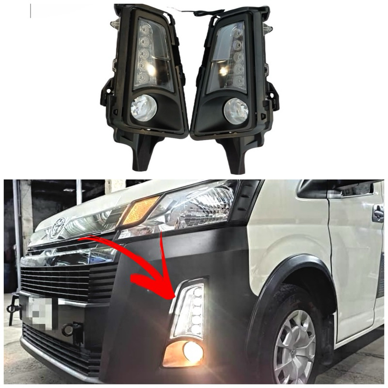 Toyota Hiace Commuter Deluxe 2019 - 2025 Fog Light Fog Lamp with DRL ...