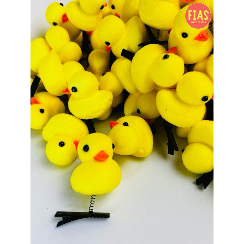 20 pcs Little Yellow Duck Hair Clip / FIAS Paninda / Bibe Clip | Shopee ...