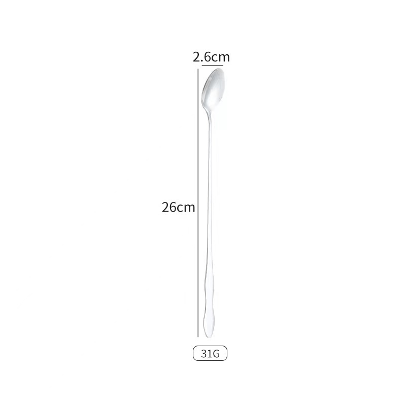 26cm stainless steel bar long spoon stirring rod cocktail cocktail ...