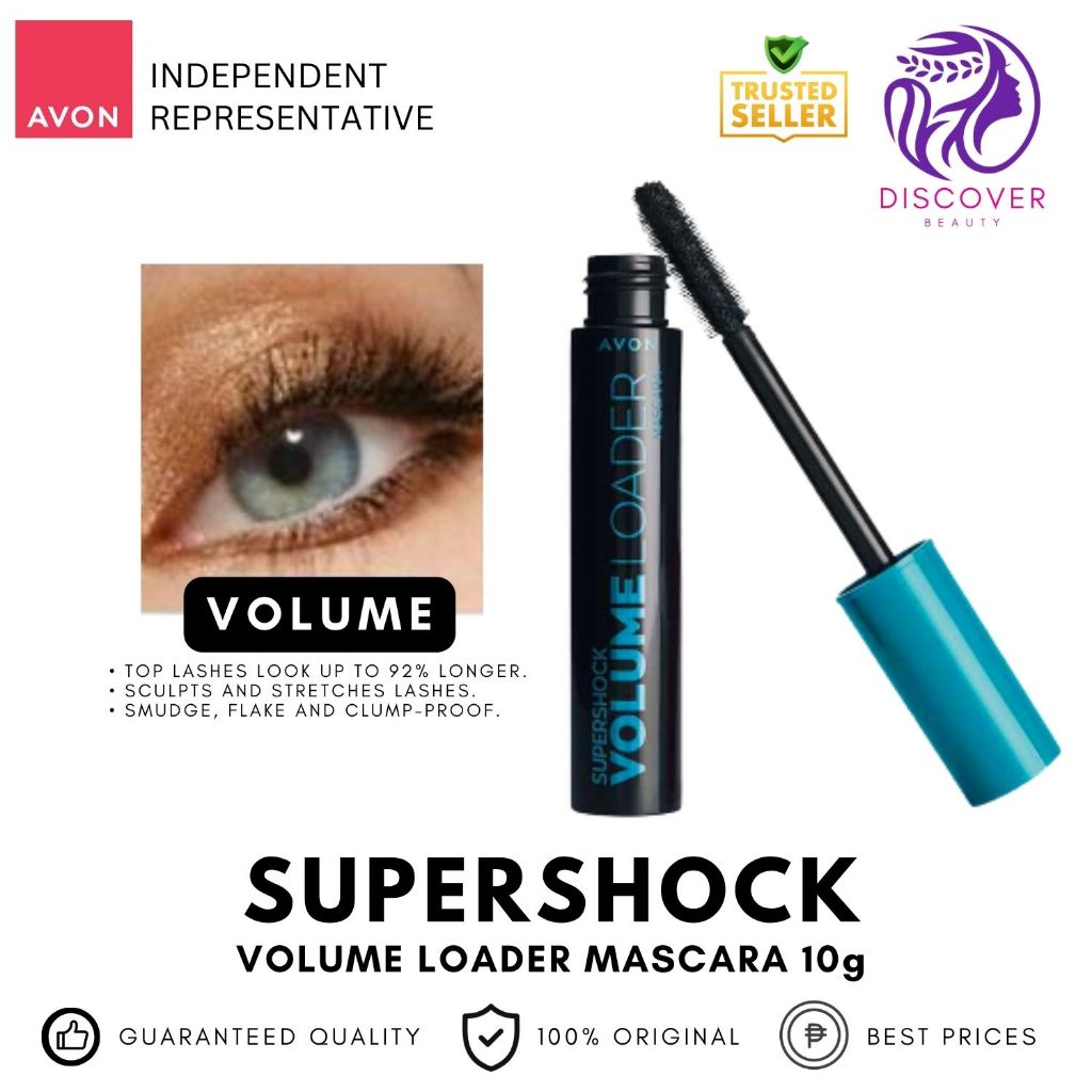 Avon NEW SUPERSHOCK VOLUME LOADER Waterproof Mascara 10g | Shopee ...