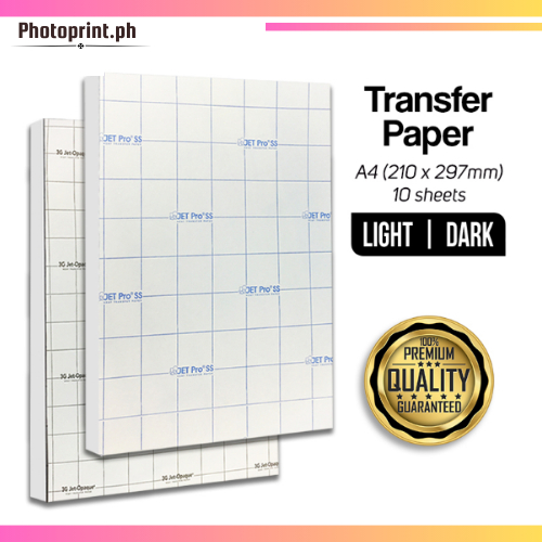 Dark Transfer Paper 3G Jet Opaque A4 Size (10 sheets per pack) | Shopee ...