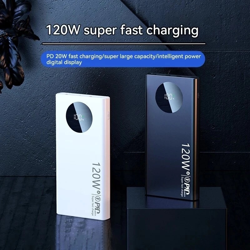 120w super fast charging powerbank with 10000mag digital indicator ...