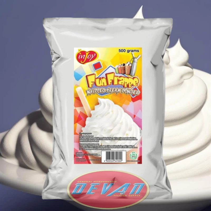 inJoy FunFrappe Whipped Cream Powder 500g | Shopee Philippines