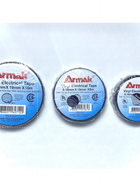 Electrical Tape - 4, 8, 16 Meter Armak Black Rubber Based Adhesive ...