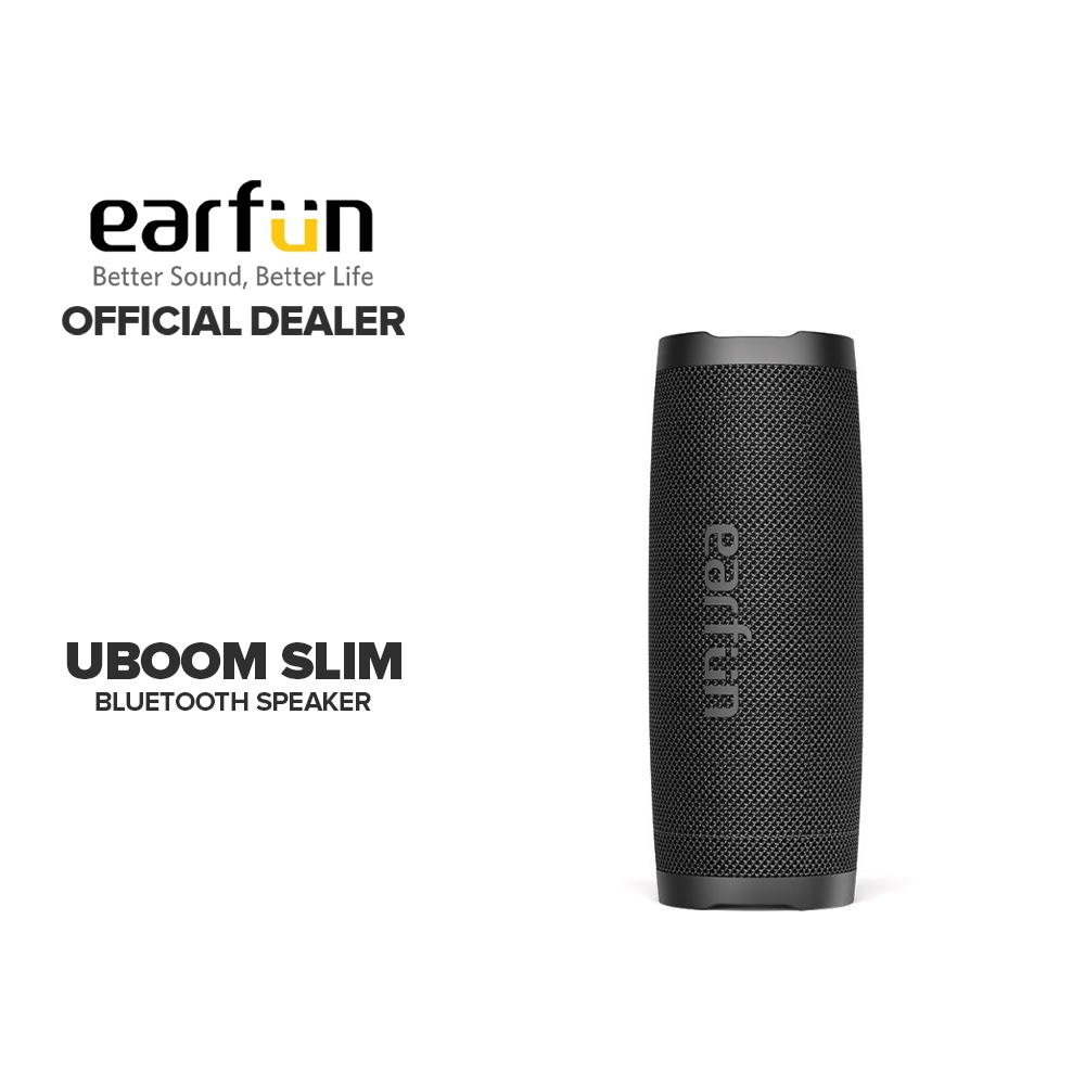 EarFun UBOOM Slim Bluetooth Speaker with Mic, Bluetooth 5.2 Portable ...