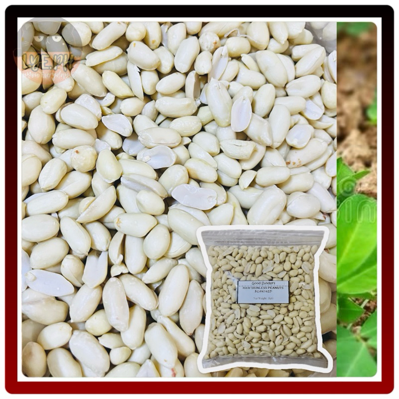 Skinless Raw Peanuts | Blanched | 1kg | 500g | Shopee Philippines