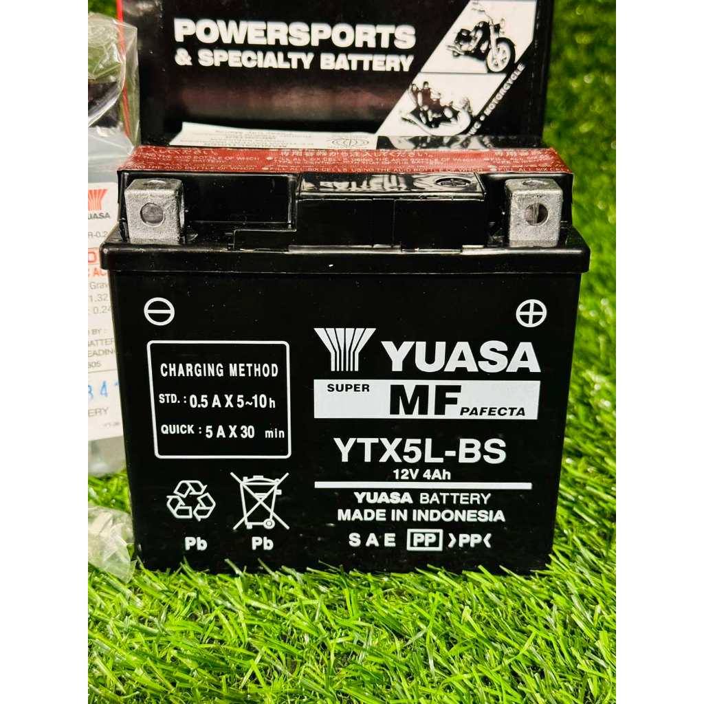 YUASA YTX5L-BS 12v,4Ah for Motorcycle ORIGINAL BRAND NEW | Shopee Philippines