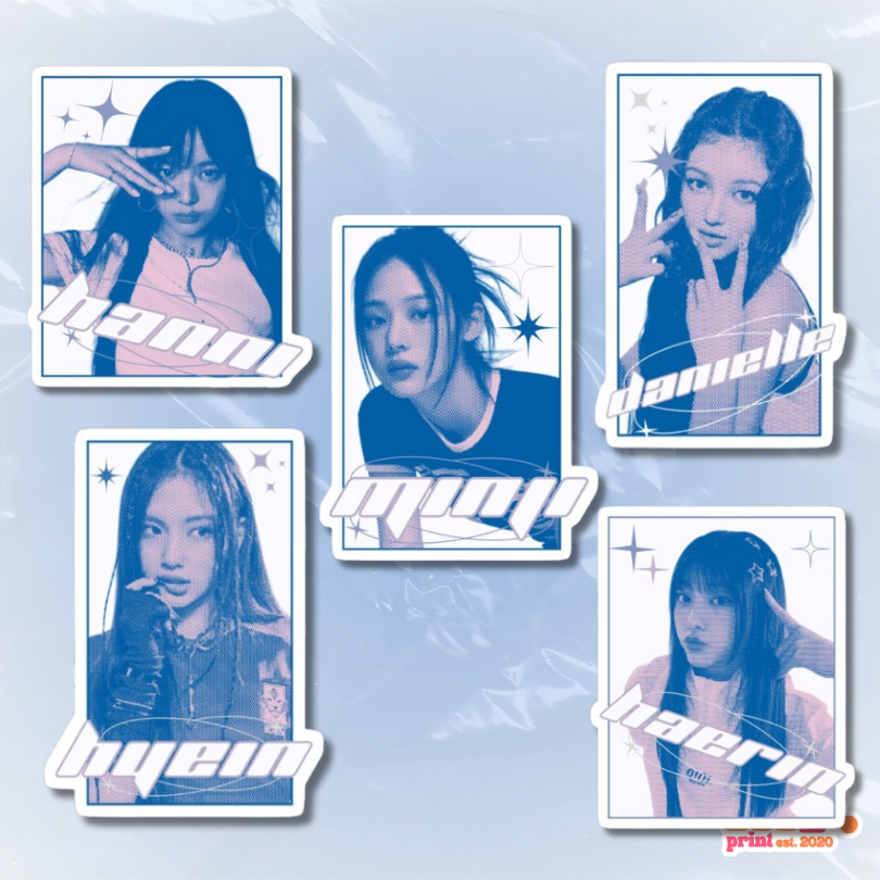 NEWJEANS Y2K VOL 3 STICKERS NEWJEANS WATERPROOF STICKERS HANNI DANIELLE ...