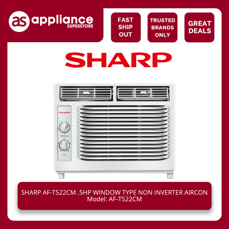 SHARP AF-T522CM 0.5hp Window Type Aircon | Shopee Philippines