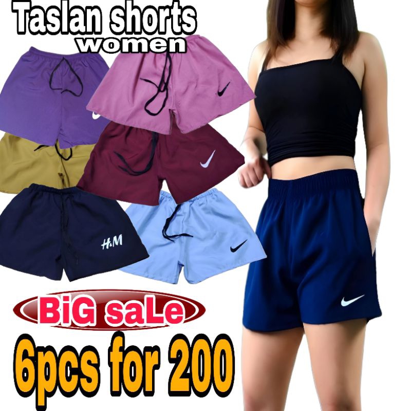 taslan short for girl's pambahay 6pcs 200 | Shopee Philippines