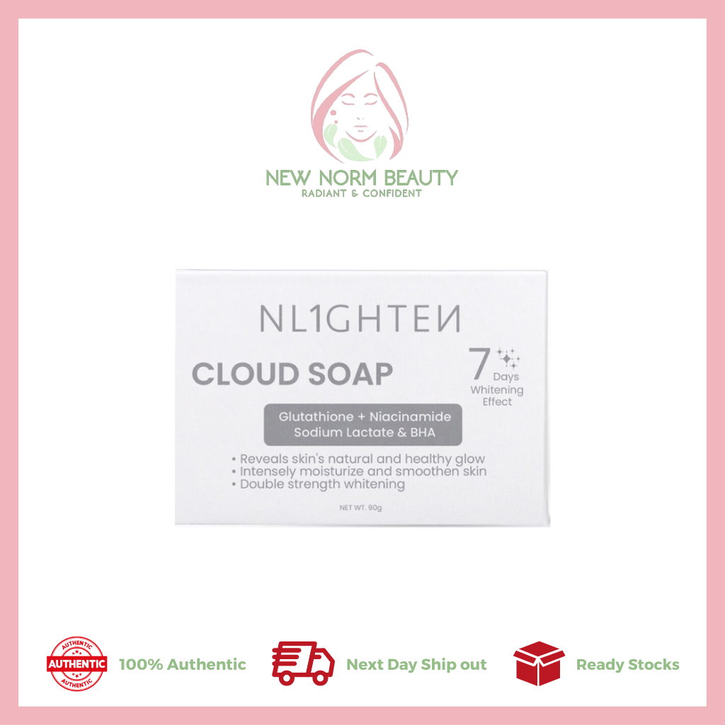 NLighten Cloud Soap 7 days Whitening Effect w/ Glutathione ...