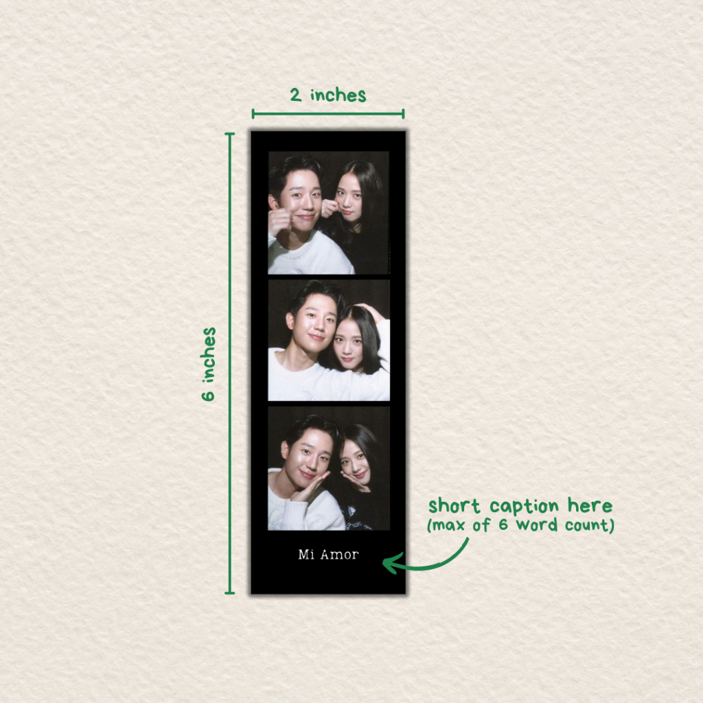 Photo Booth/Film Strip Frame - 2x6 INCHES (Personalized Gift by Obra ...
