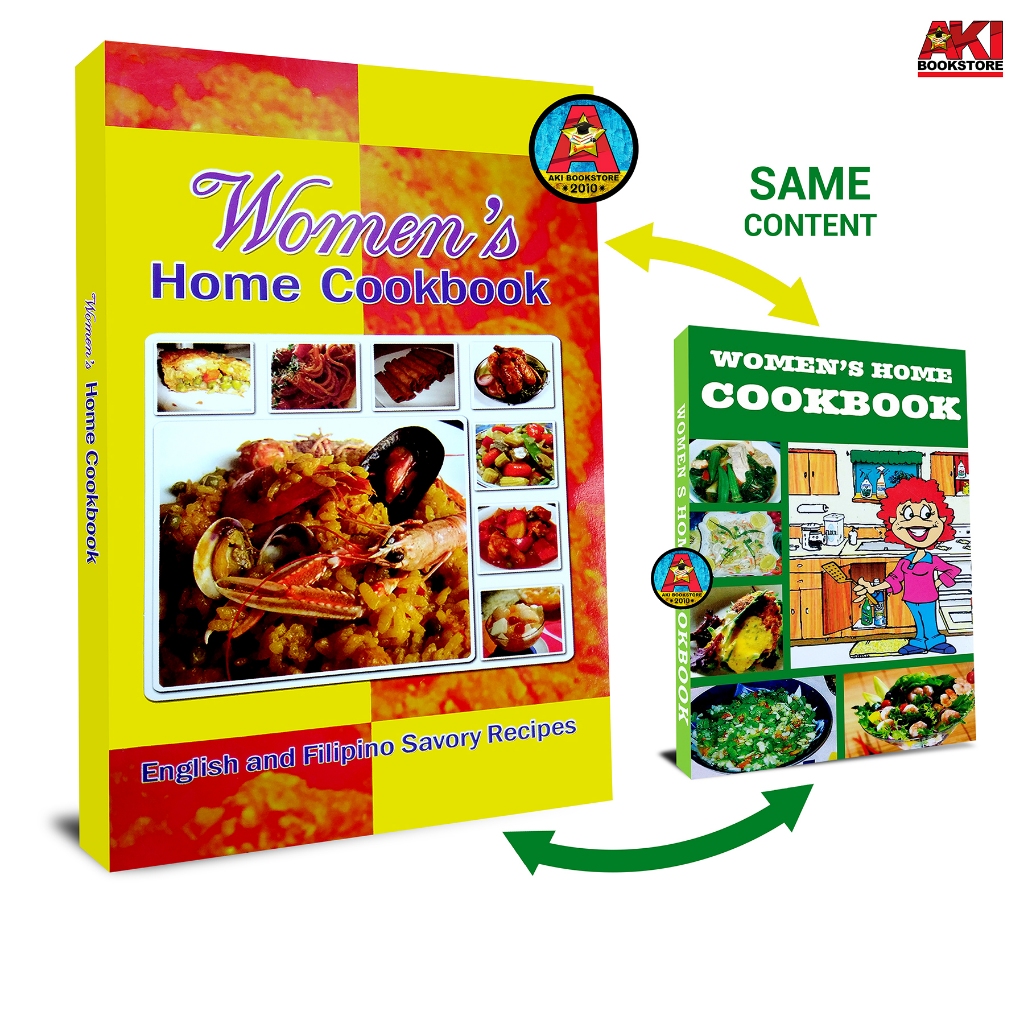 AUTHENTIC Women's Home Cookbook English and Filipino Savory Recipes | Shopee Philippines