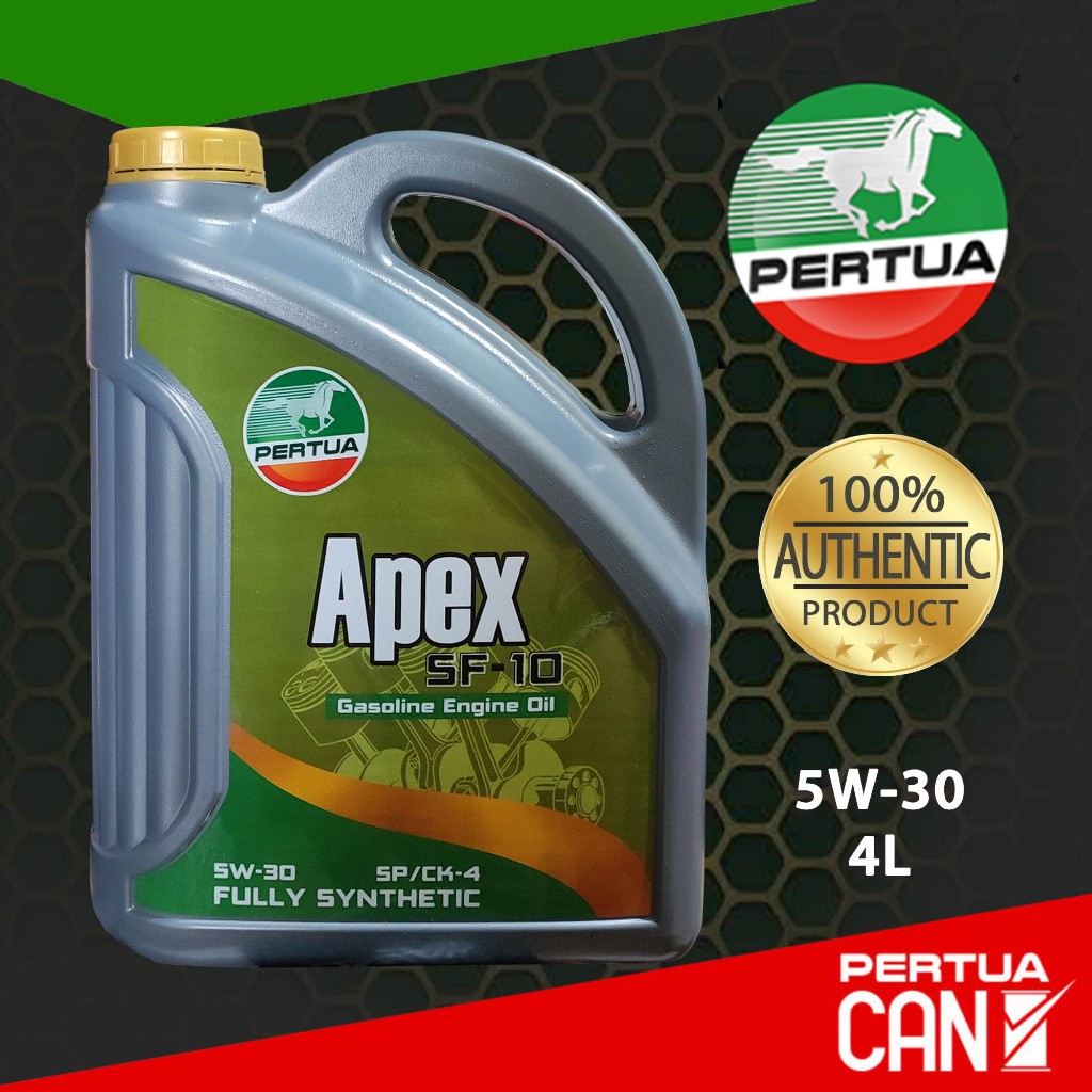 PERTUA Apex SF-10 5W-30 Fully Synthetic Gasoline Engine Oil 4L ( 4 ...