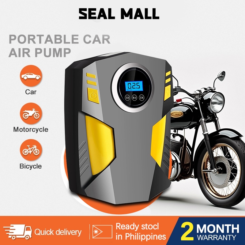 Portable Tire Inflator 150PSI Air Compressor With LCD Display 12V Car ...