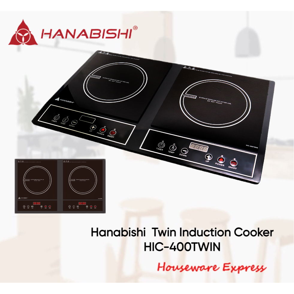 Hanabishi HIC-400TWIN Double Induction Cooker HIC400TWIN (Houseware ...