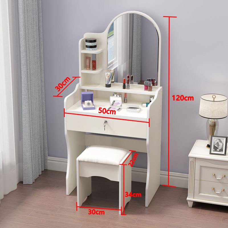 European-Style Vanity Table With Mirror Make Up Vanity Mirror Dresser ...