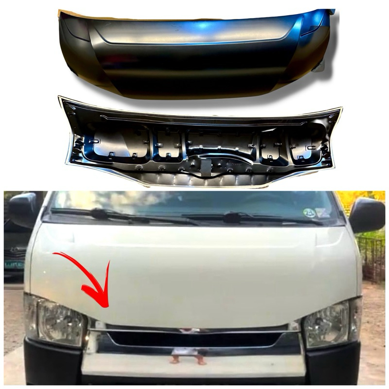 Toyota Hiace Commuter 2005 - 2019 Extended Hood | Shopee Philippines