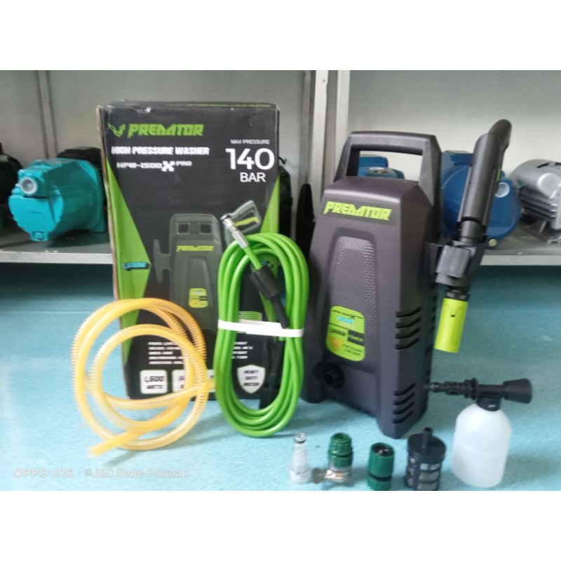 PREDATOR Pessure Washer 2024 model 1500Watts 140bar HPW-1500XPro ...